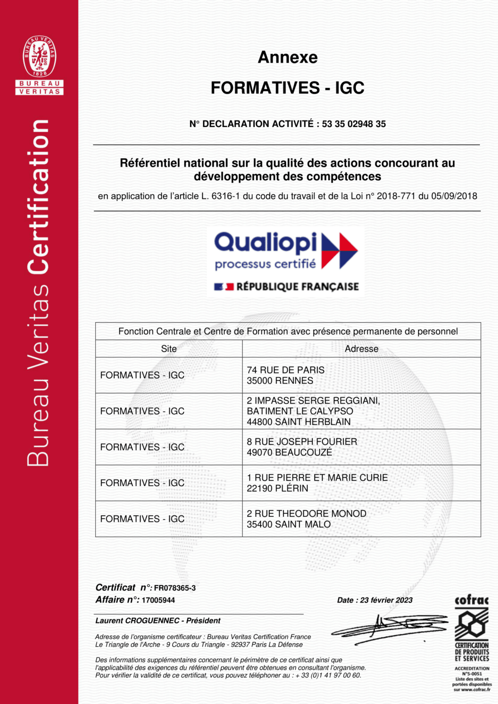 Certification RNCP - Santélia | Santelia